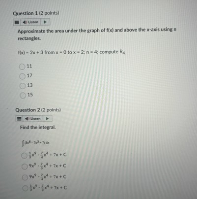 Solved Approximate the area under the graph of f(x) and | Chegg.com