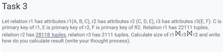 Let relation r1 has attributes r1(A,B,C), r2 has | Chegg.com