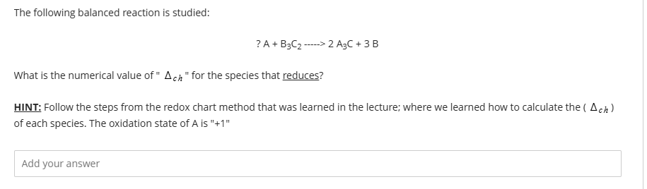 Solved The following balanced reaction is | Chegg.com