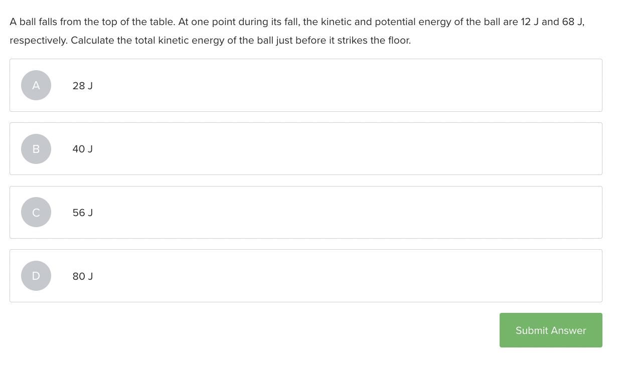 Solved A ball falls from the top of the table. At one point | Chegg.com