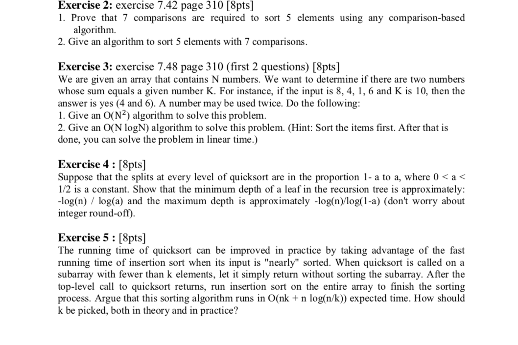 Solved Exercise 2 Exercise 742 Page 310 8pts 1 Prove 