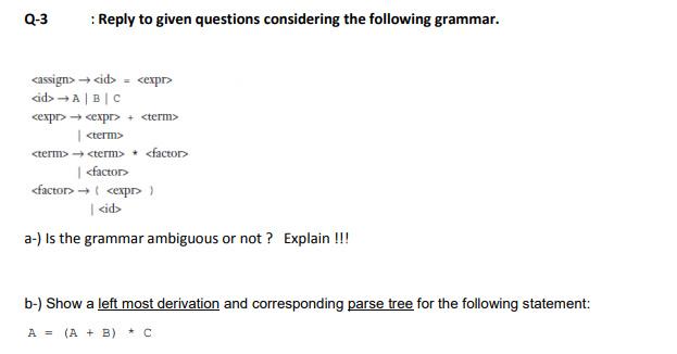 Solved Q-3 Reply to given questions considering the | Chegg.com