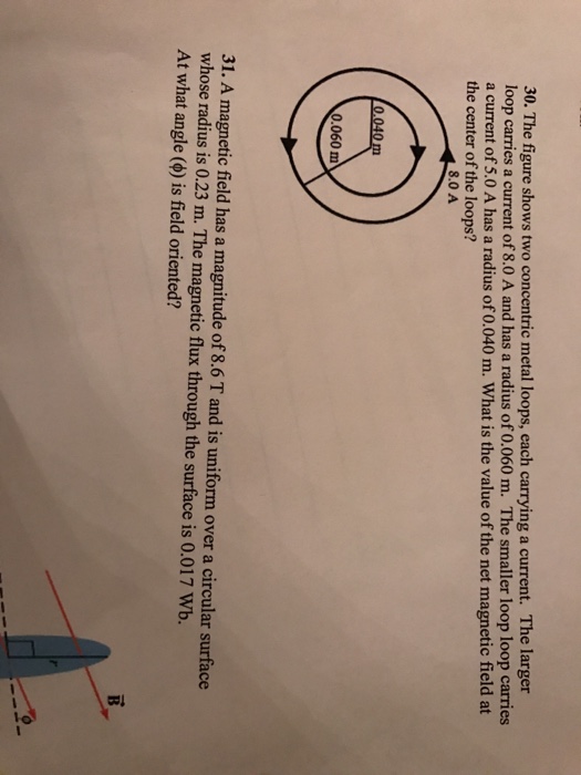 Solved The figure shows two concentric metal loops, each | Chegg.com