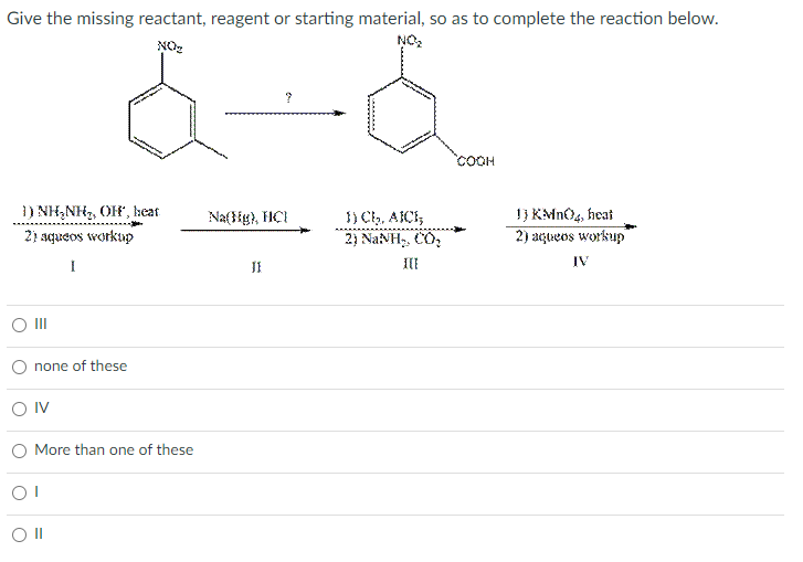 Solved Give the missing reactant, reagent or starting | Chegg.com