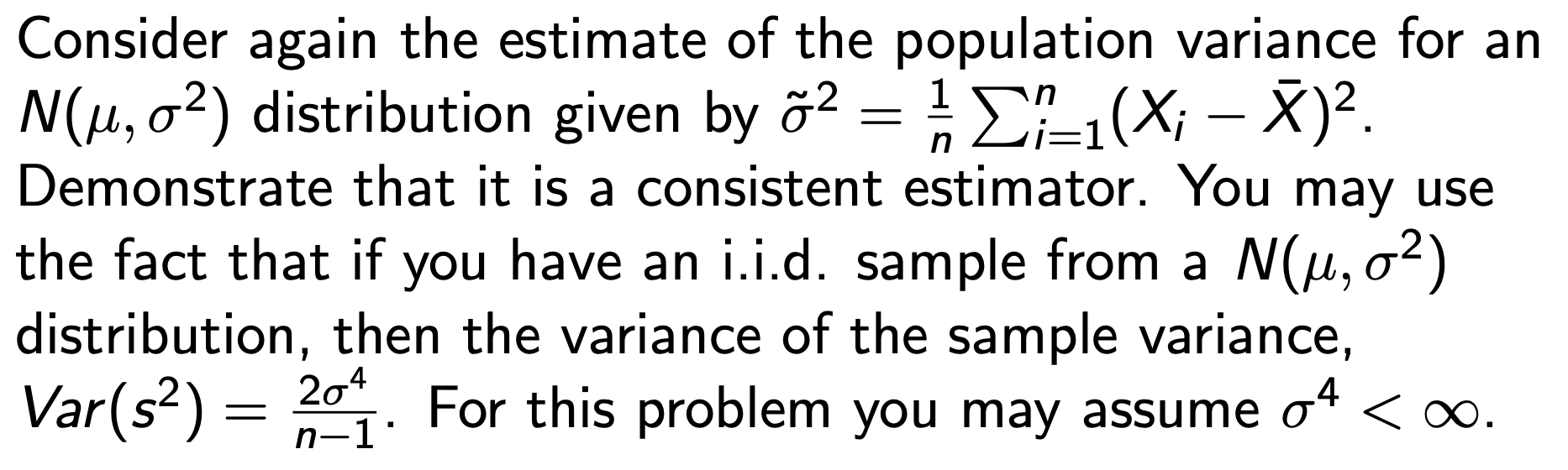 Solved Consider again the estimate of the population | Chegg.com