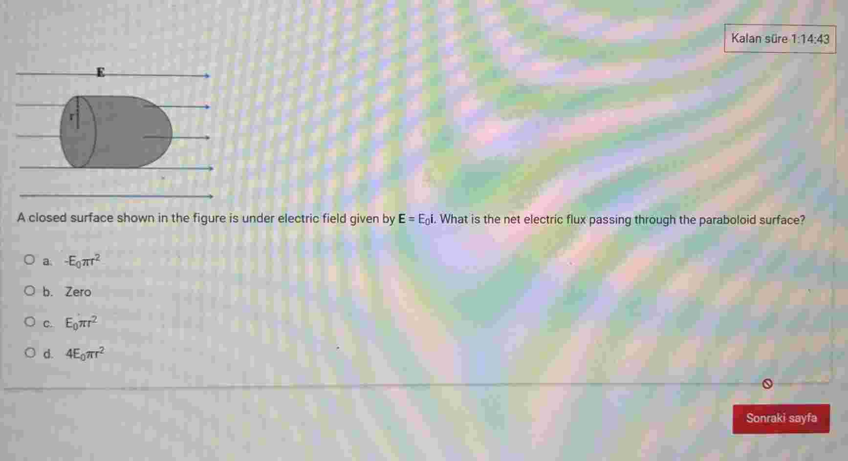 Solved A closed surface shown in ﻿the figure is ﻿under | Chegg.com