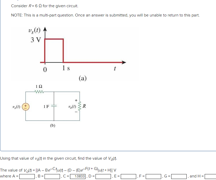 Consider R=6Ω for the given circuit. NOTE: This is a | Chegg.com