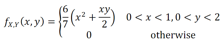Solved 1. The joint PDF of random variables 𝑋 and 𝑌 is | Chegg.com