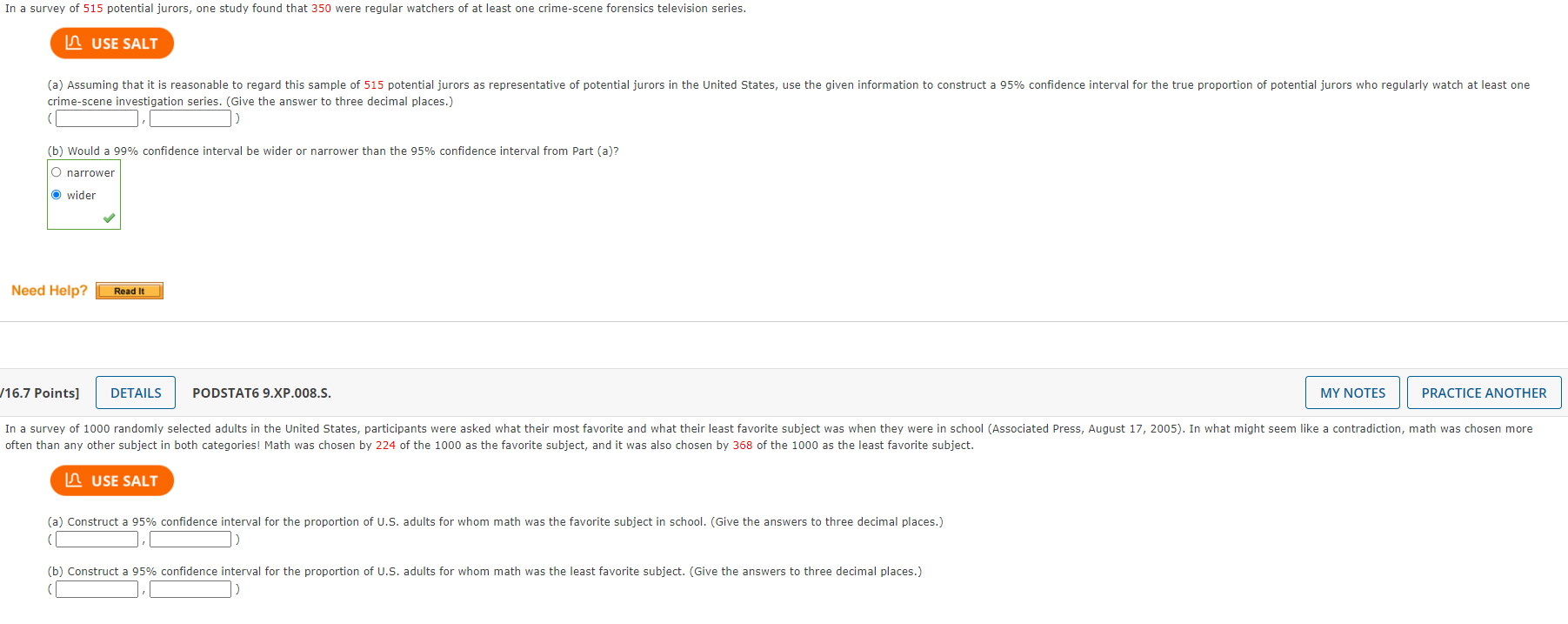 Solved In a survey of 515 potential jurors, one study found | Chegg.com