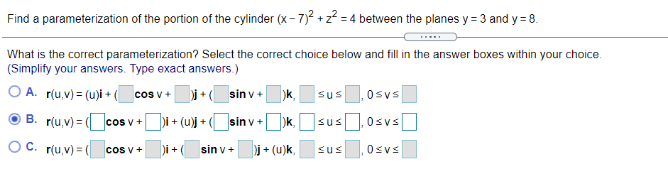 Solved Find a parameterization of the portion of the | Chegg.com