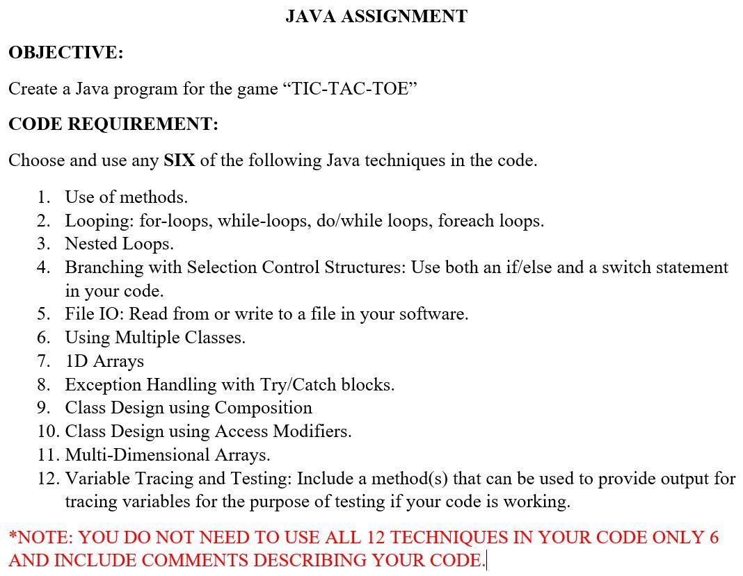 Solved Java Assignment Objective Create A Java Program For 8205