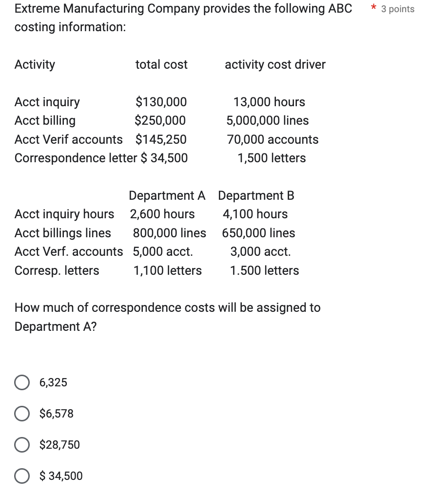 Solved by an EXPERT Extreme Manufacturing Company provides the ...