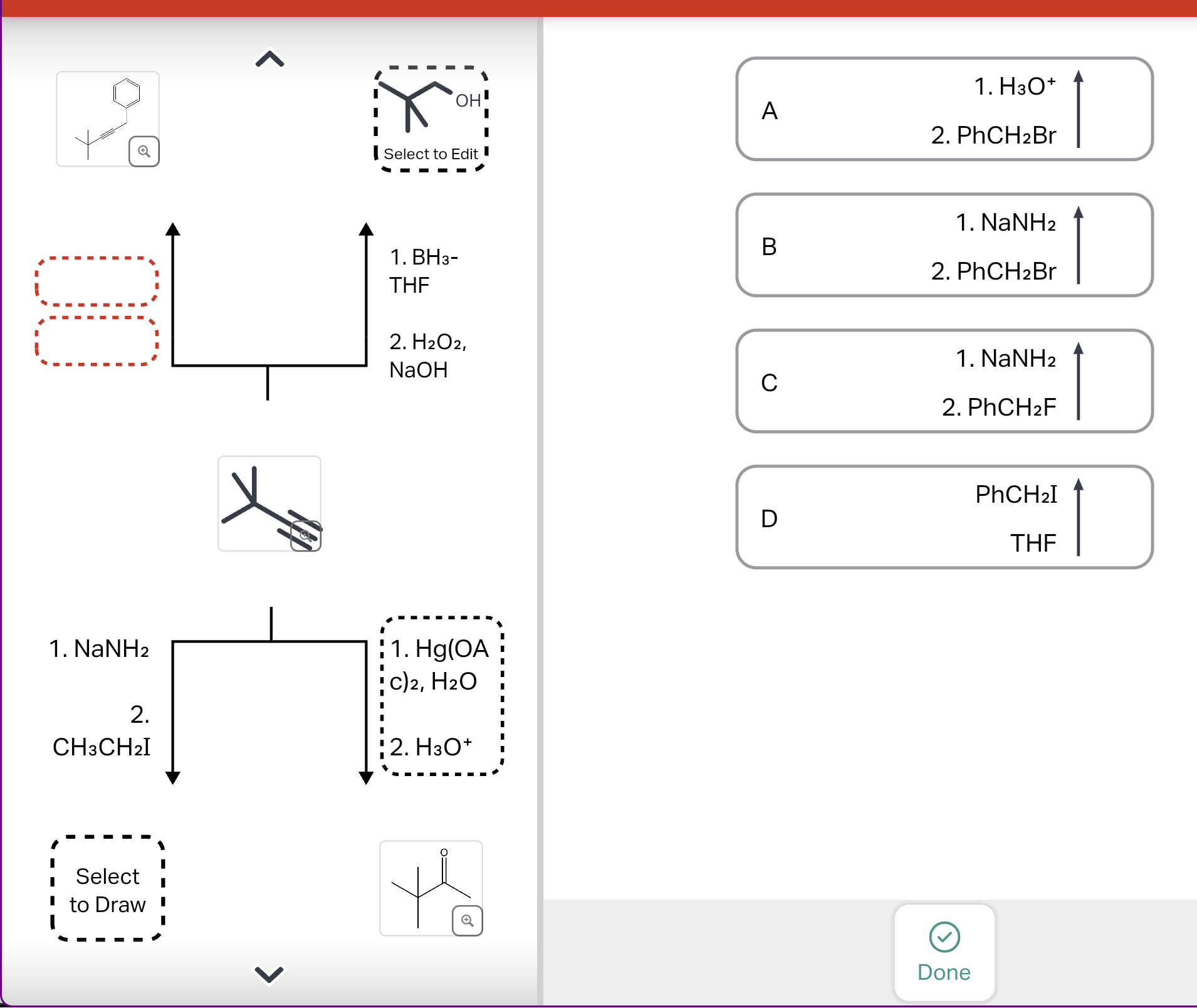 Solved A common alkyne starting material is shown below. | Chegg.com