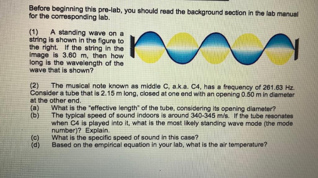 Solved Before beginning this pre-lab, you should read the | Chegg.com