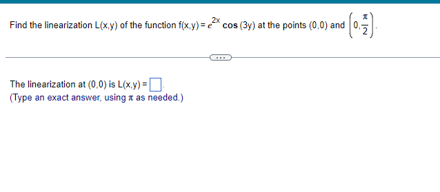 Solved Find the linearization L(x,y) of the function | Chegg.com