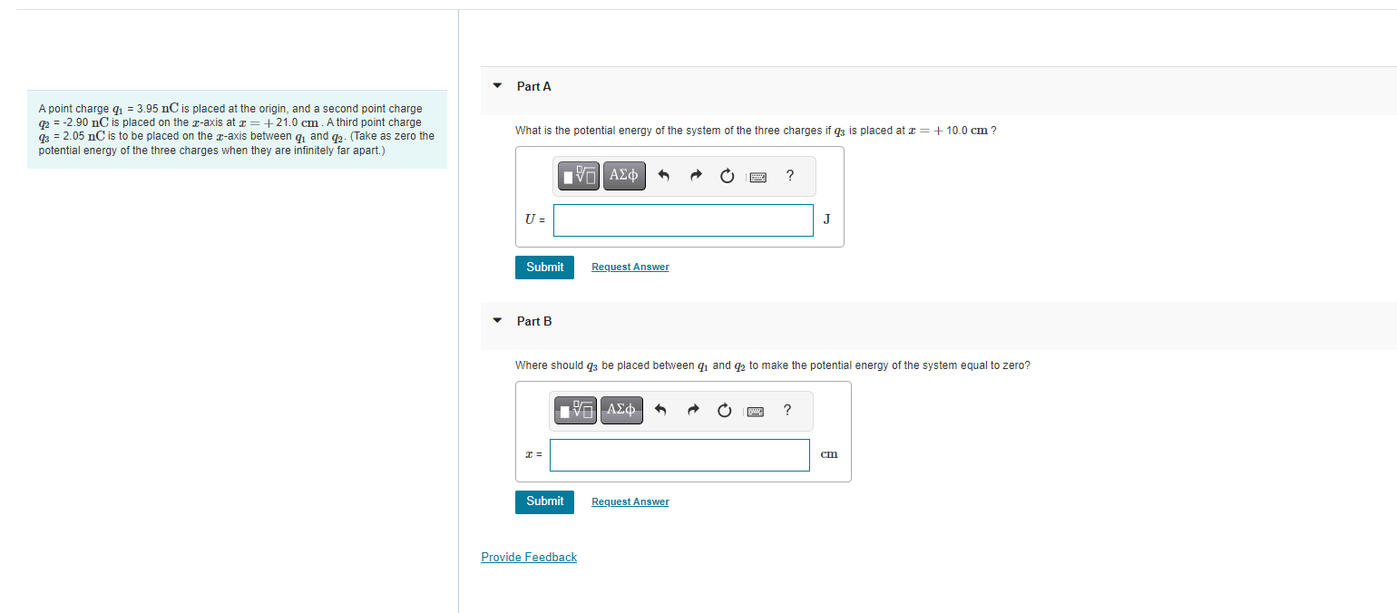 Solved A point charge q1=3.95nC is placed at the origin, and | Chegg.com Solved A point charge q1=3.95nC is placed at the origin, and | Chegg.com