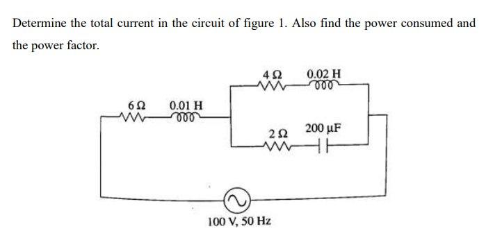 Solved Determine the total current in the circuit of figure | Chegg.com