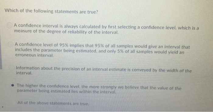 Solved Which of the following statements are true? A | Chegg.com