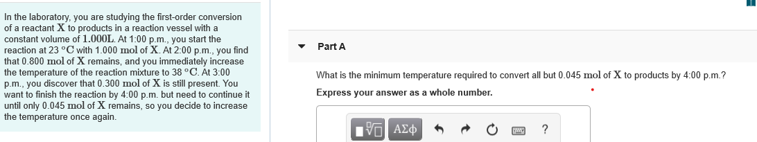 Solved Part A In the laboratory, you are studying the | Chegg.com