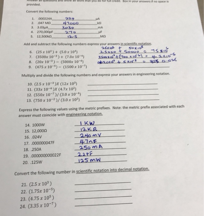 Solved Convert the following number in scientific notation | Chegg.com