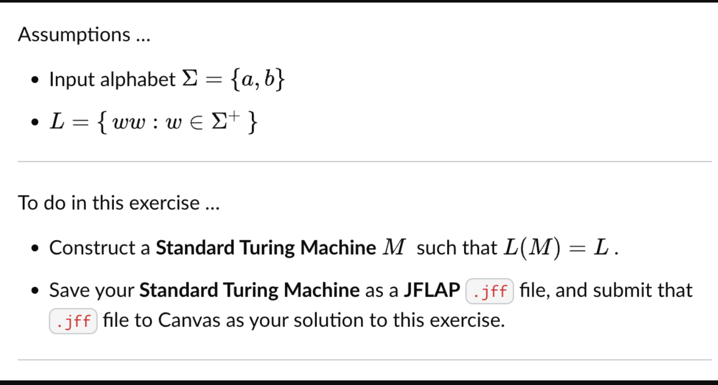Solved - Input alphabet Σ={a,b} - L={ww:w∈Σ+} To do in this | Chegg.com