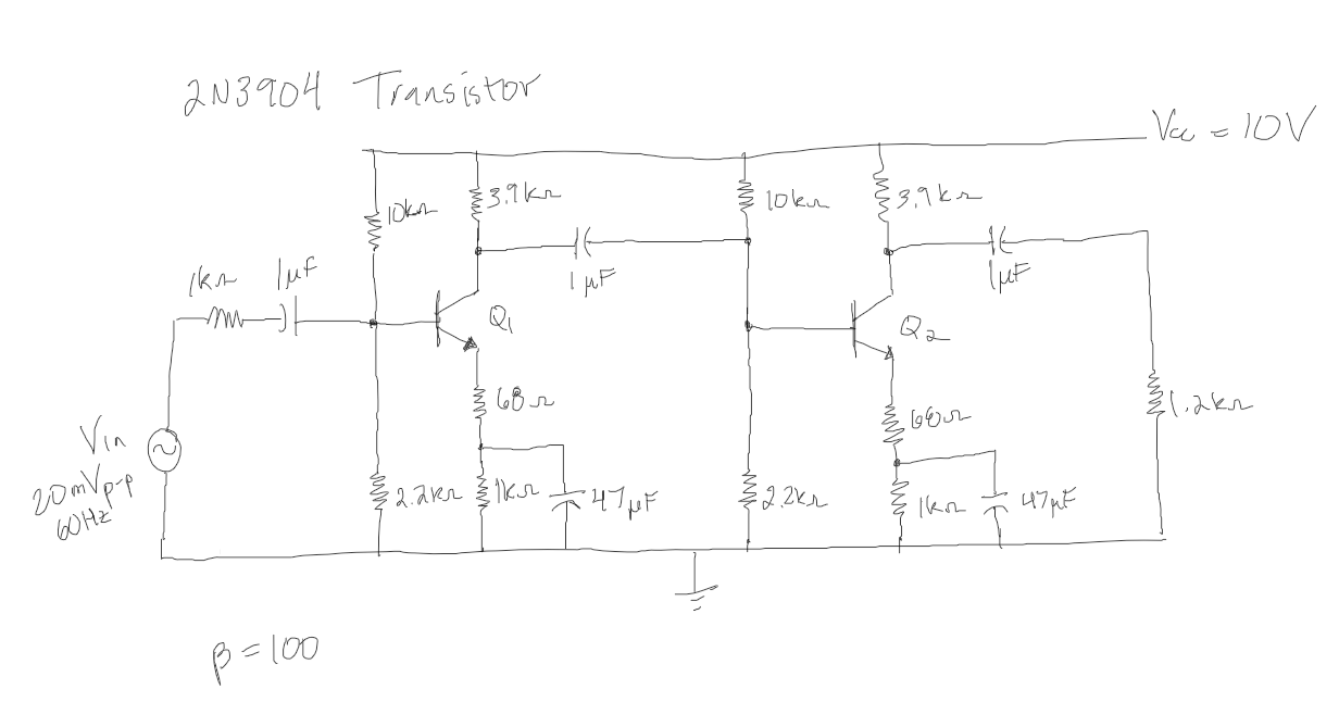 Solved Find quiescent collector and base current IC and IB, | Chegg.com