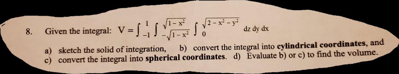 Solved Hi, I need help with my multivariable calc problem | Chegg.com