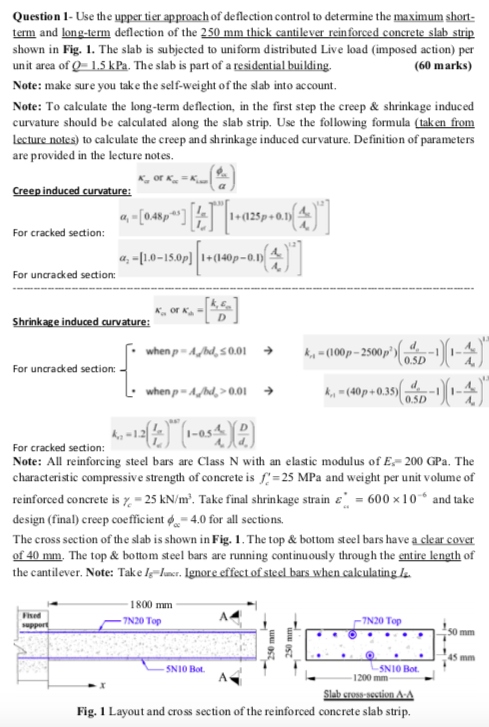 Question 1- Use the upper tier approach of deflection | Chegg.com