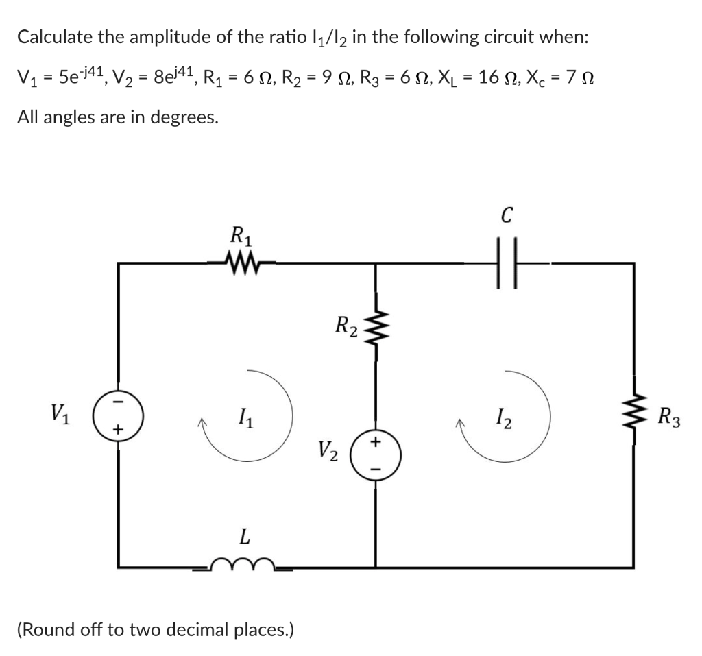 Solved Calculate the amplitude of the current (13) through | Chegg.com