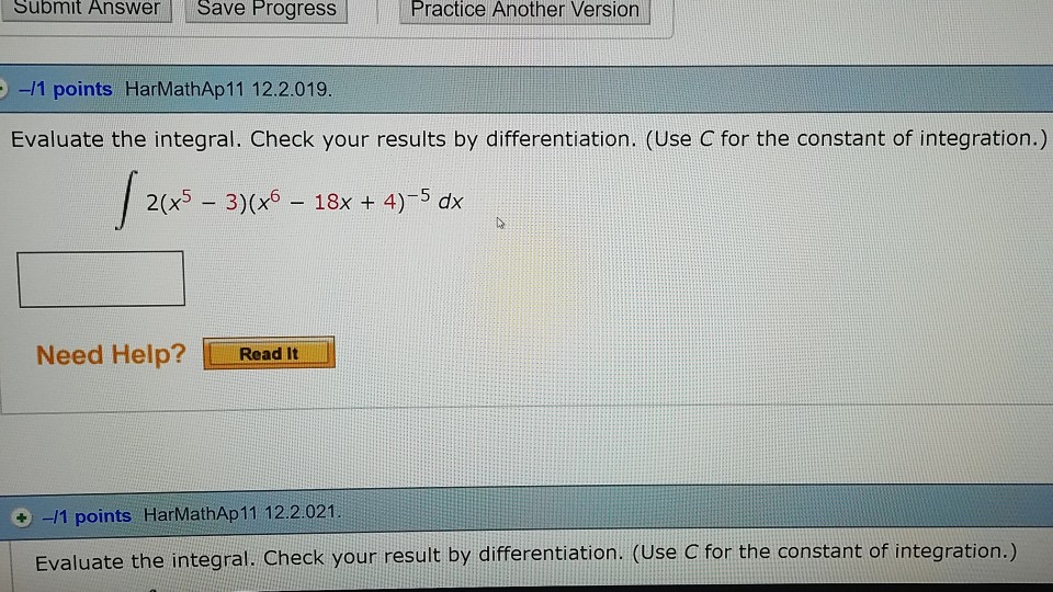 Solved Submit Answer Save Progress Practice Another Version | Chegg.com