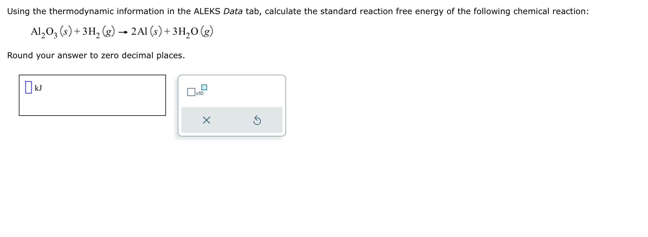 Solved \\[ \\mathrm{Al}_{2} \\mathrm{O}_{3}(s)+3 | Chegg.com