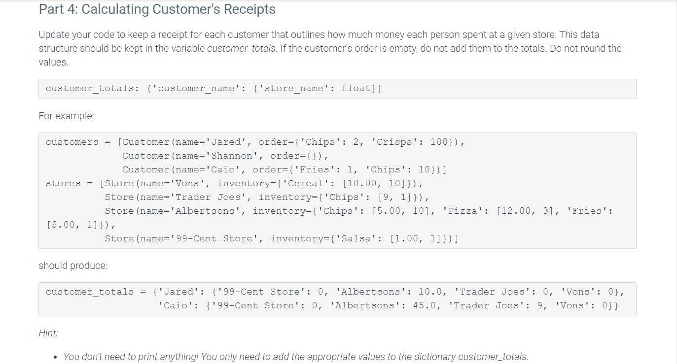 Part 1: Verify Stores are Ordered by Increasing | Chegg.com