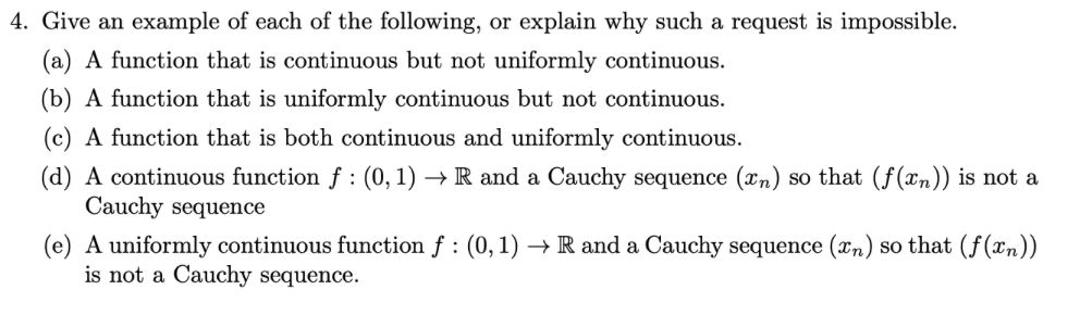 Solved 4. Give an example of each of the following, or | Chegg.com