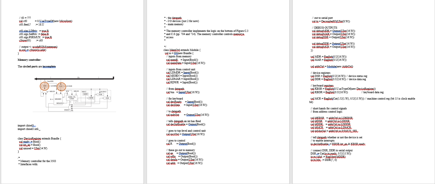 chisel coding help • Double-ported, 16-bit register | Chegg.com