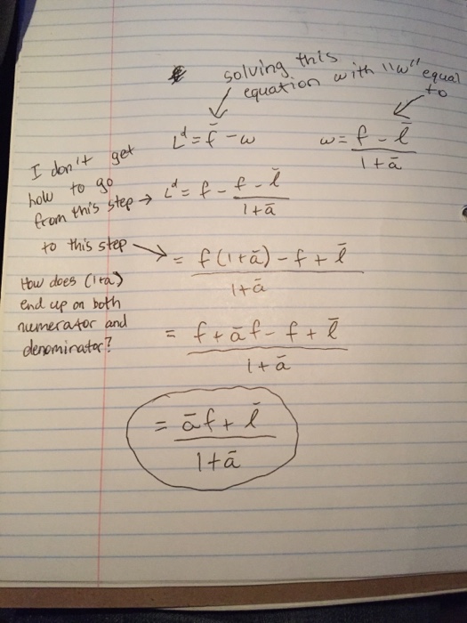 Solved Solving this equation with "omega" equal to L^d = f - | Chegg.com