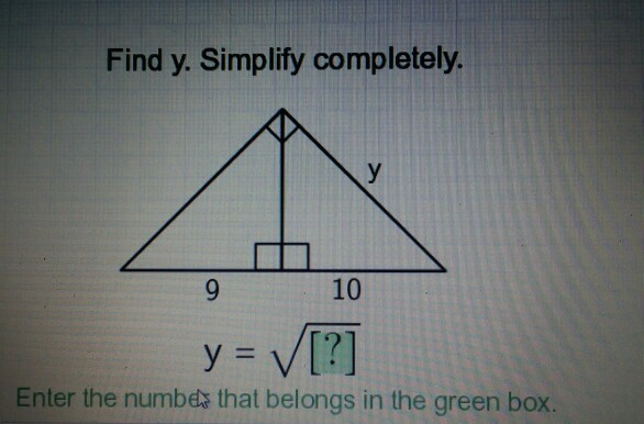 Solved Find x. Simplify completely x = [?]VI X 12 Find y. | Chegg.com