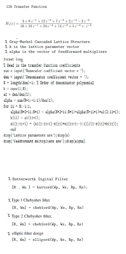 Solved IIR Transfer Function 3+82-1+122-2+72-3+22-4-22-5 H | Chegg.com