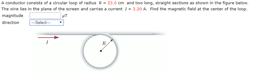 Solved A conductor consists of a circular loop of radius R | Chegg.com