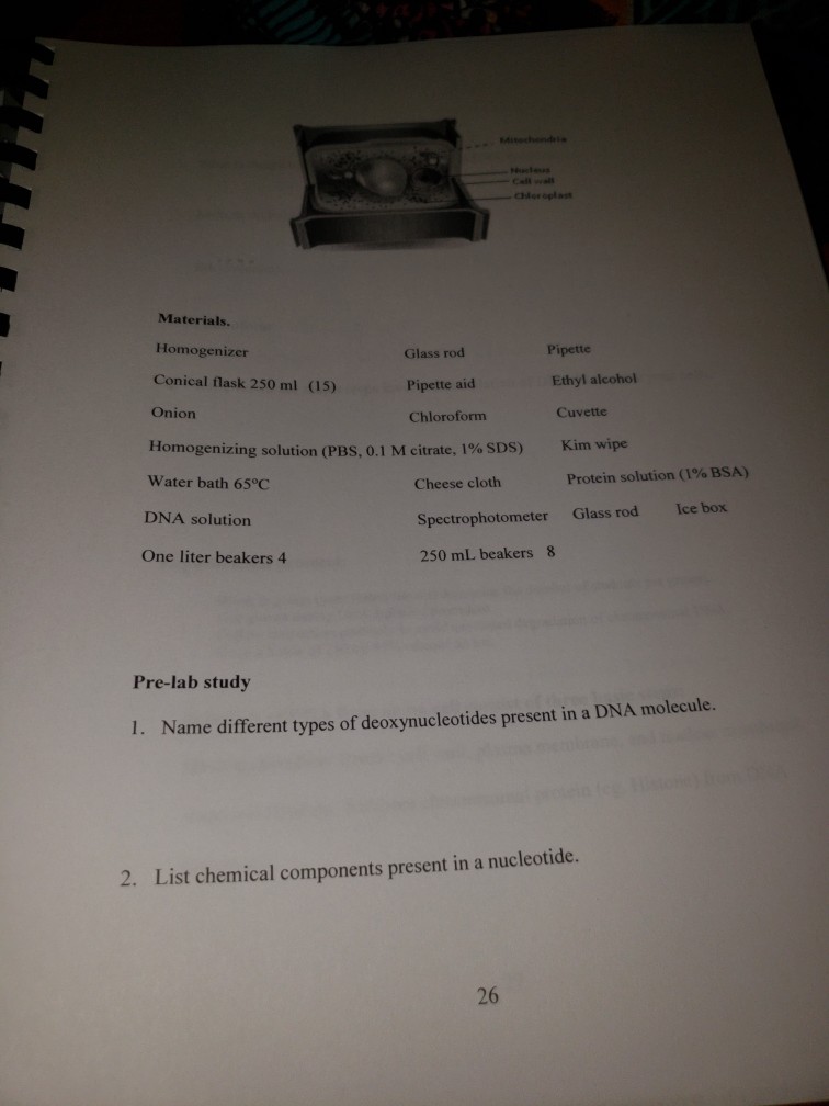 Solved Materials. Homogenizer Conical flask 250 ml (15) | Chegg.com