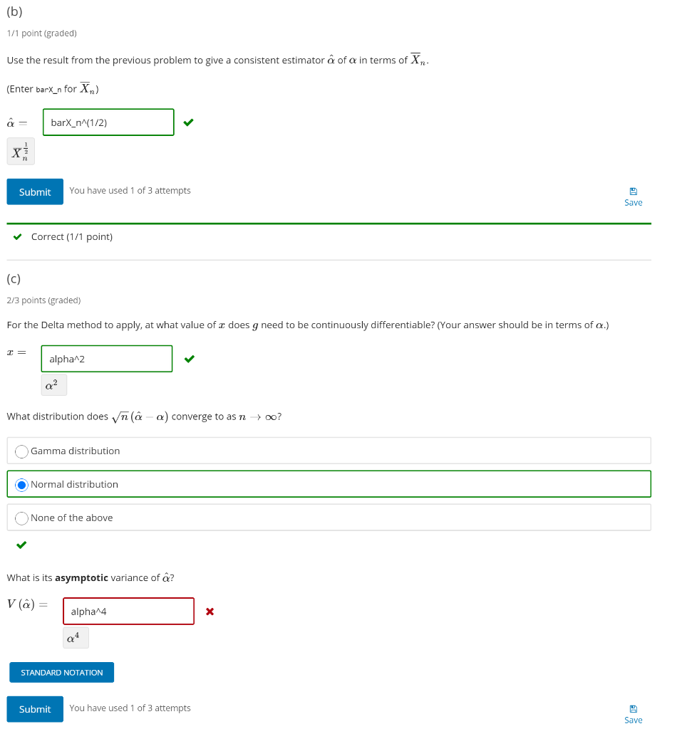 Solved 3. Application of Delta Method on Gamma Variables | Chegg.com