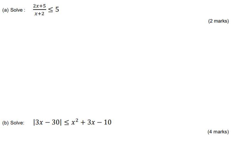 Solved (a) Solve: 2x+5