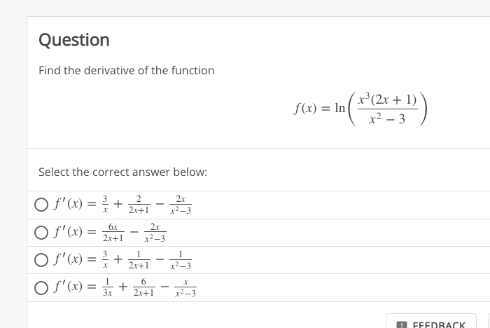 Solved Find the derivative of the function | Chegg.com