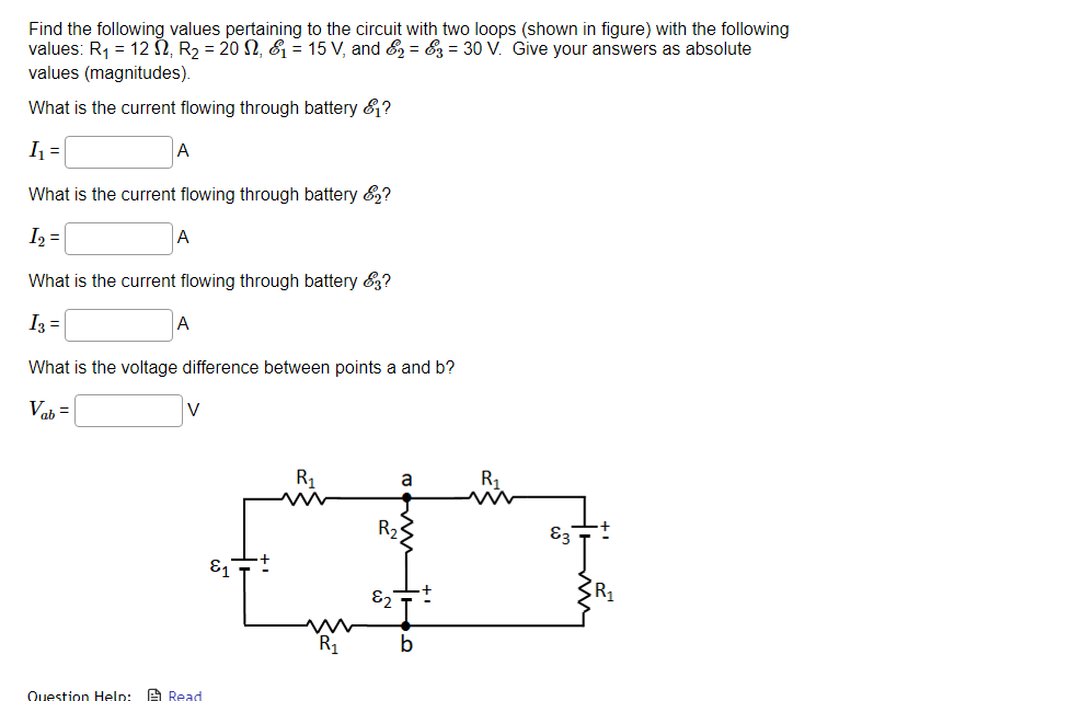 Solved Find the following values pertaining to the circuit | Chegg.com