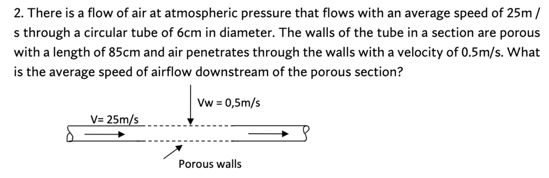 Solved 2. There is a flow of air at atmospheric pressure | Chegg.com