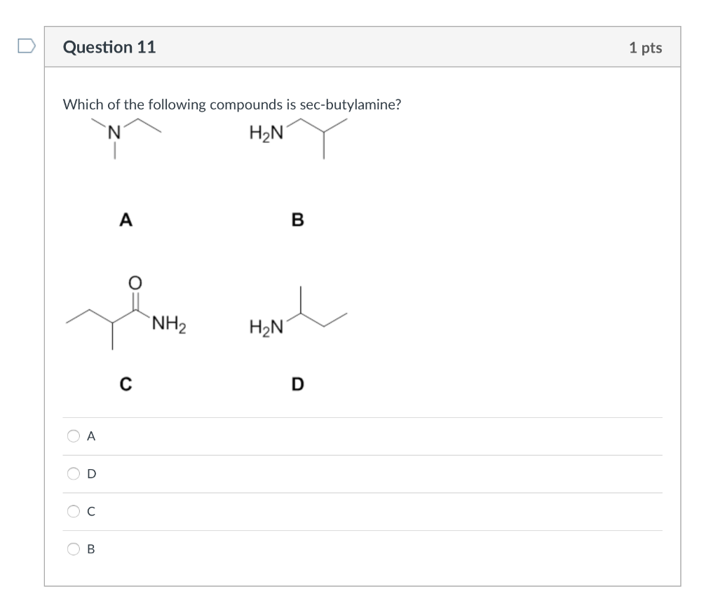 Solved | Question 11 1 pts Which of the following compounds | Chegg.com