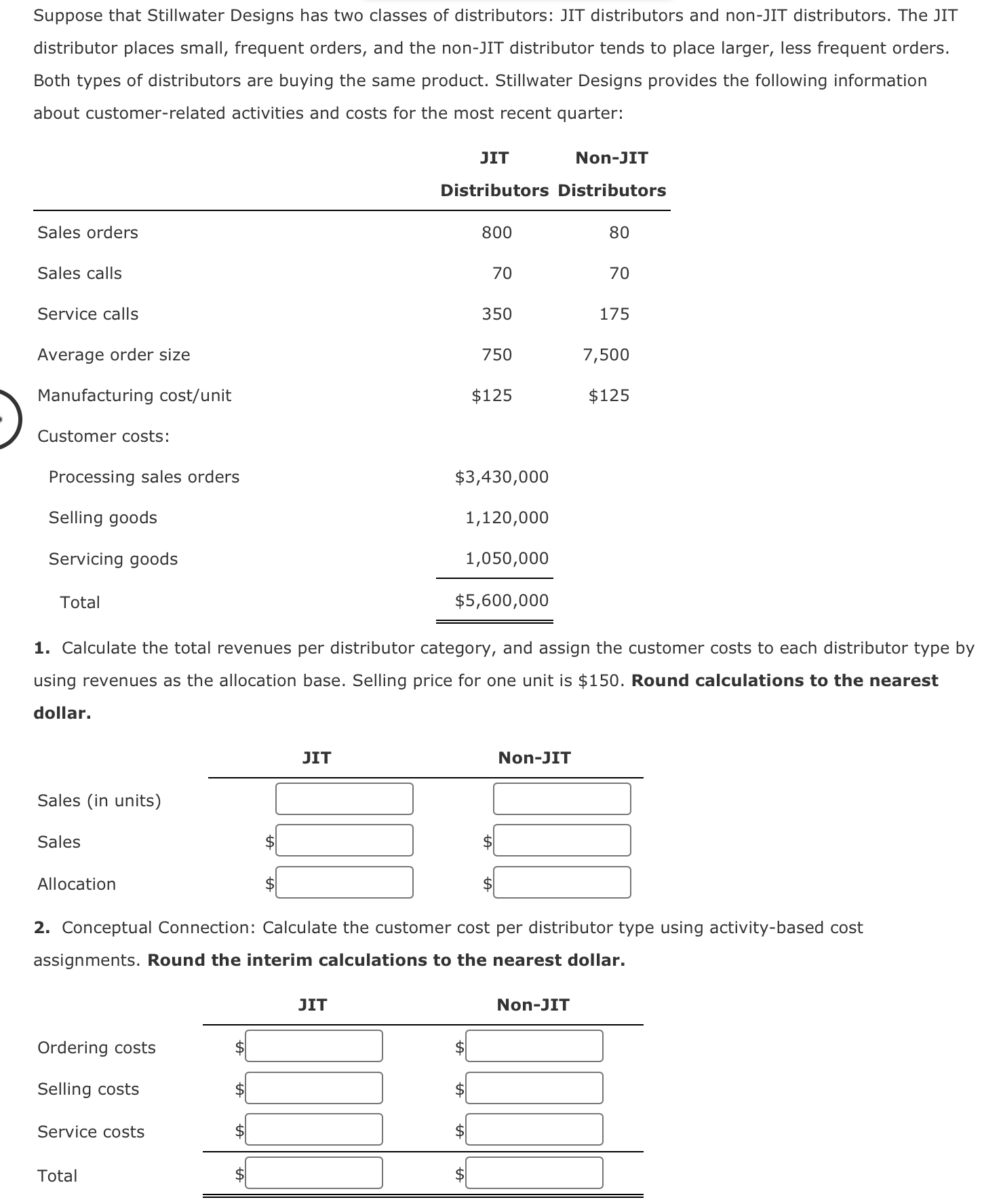 Solved Suppose that Stillwater Designs has two classes of | Chegg.com