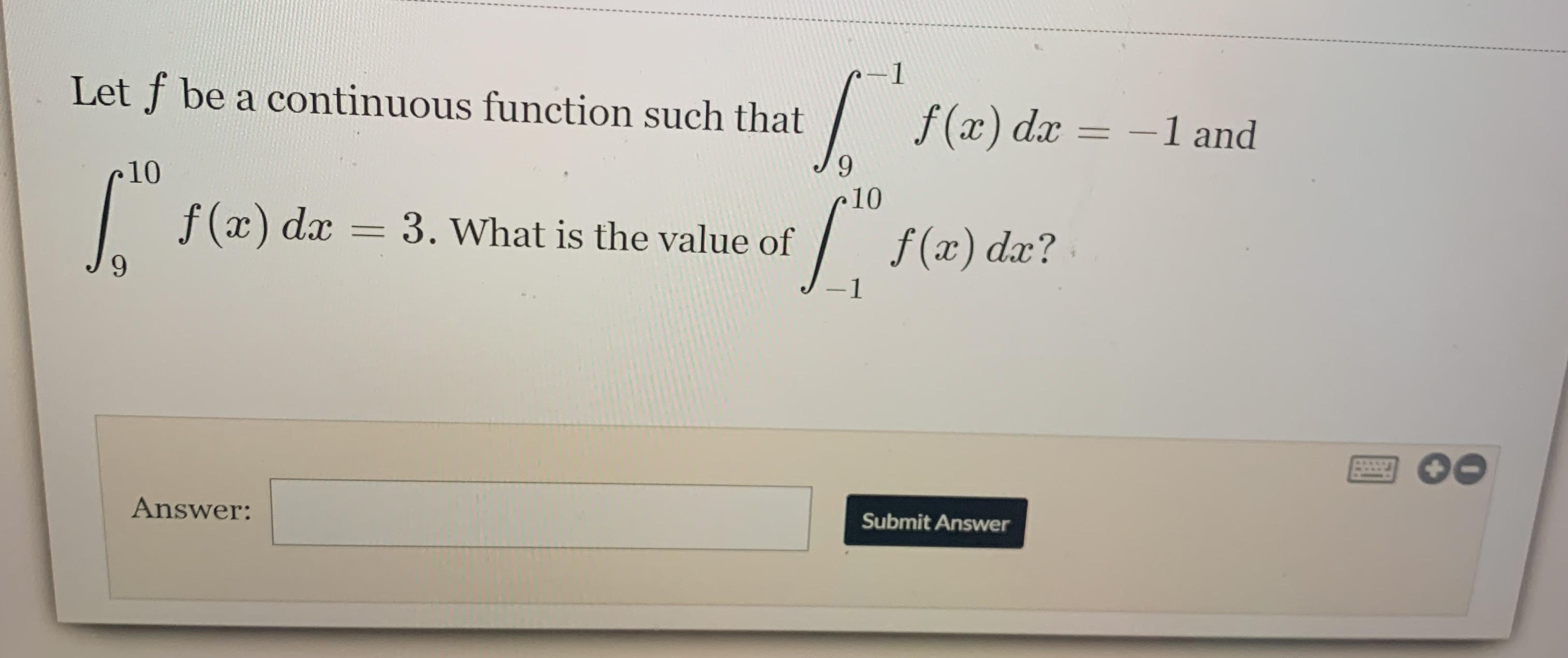 Solved Let f be a continuous function such that | Chegg.com