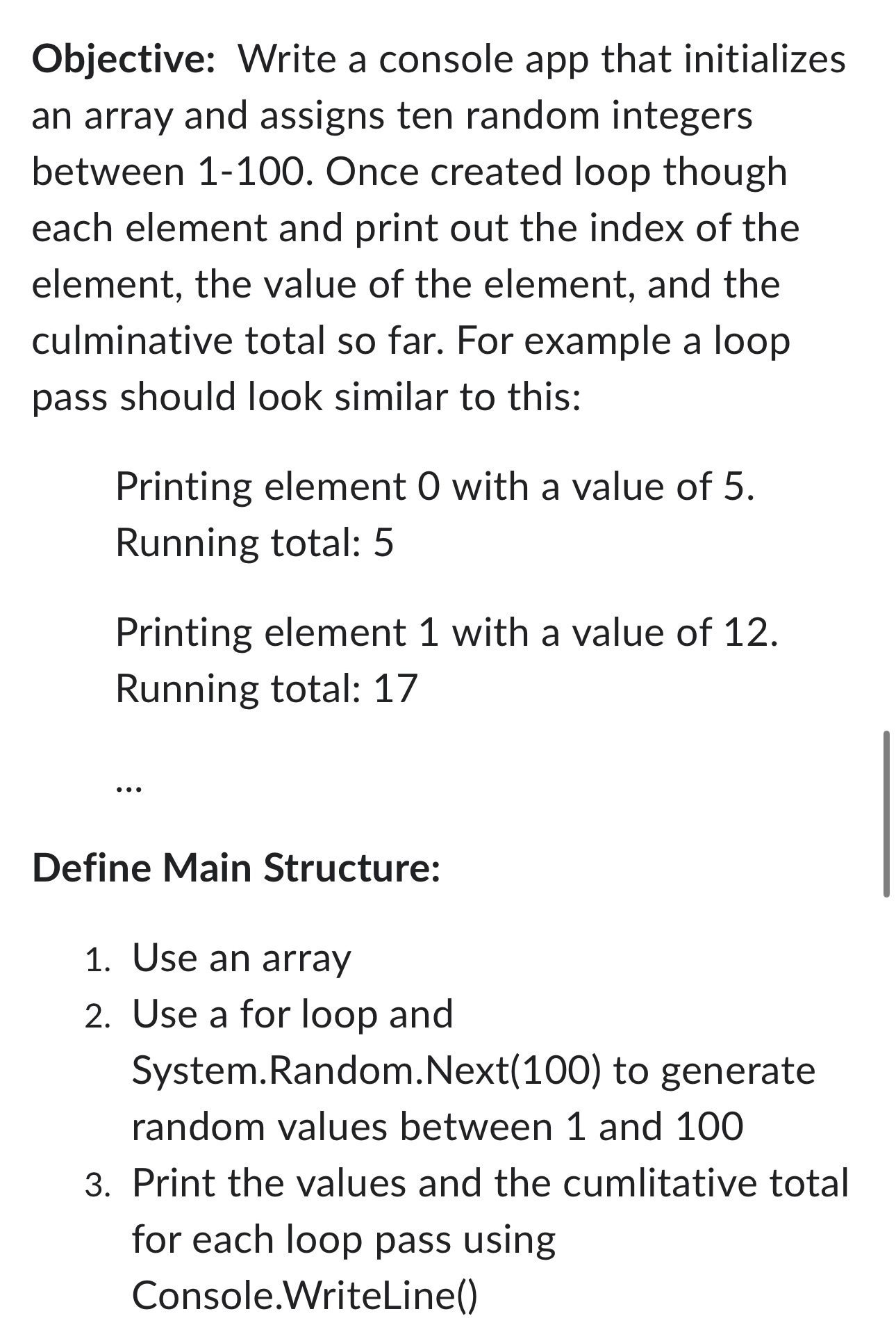 Solved C Program Help Objective Write A Console App That 4299
