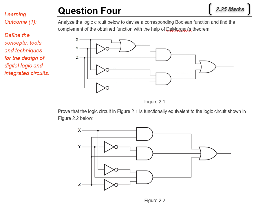 Solved Outcome (1): Analyze the logic circuit below to | Chegg.com