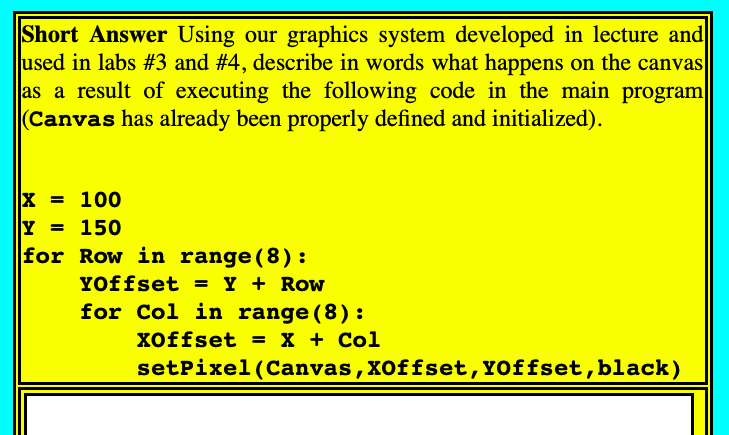Solved Short Answer Here are two ways of stepping through | Chegg.com